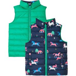 Tom Joule® - Wende-Steppweste FLIP IT HORSES in navy, Gr.104