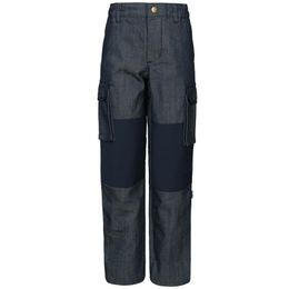Finkid - Jeans-Cargohose KELKKA verstärktem Knie in dark blue denim, Gr.92/98