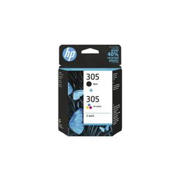 HP 305 / 6ZD17AE 2-Pack Tri-color + Black Ink - Tintenpatrone Farbe ( Cyan, Magenta, Gelb)