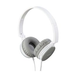 Thomson On Ear Kopfhörer mit Kabel, Headset, faltbar, 3,5 mm Klinkenstecker On-Ear-Kopfhörer (Freisprechfunktion, Telefon Funktion, Rufannahmetaste, Mikrofon, Farbe Weiß), weiß