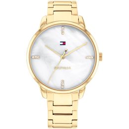 Quarzuhr Tommy Hilfiger "DRESS, 1782546" Armbanduhren goldfarben Damen Quarzuhren