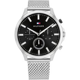 Multifunktionsuhr Tommy Hilfiger "CASUAL, 1710498" Armbanduhren silberfarben Herren Quarzuhren