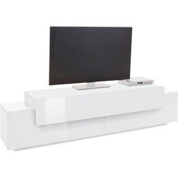 Inosign Lowboard Coro,Lowboard,TV-Kommode,TV-Möbel,TV-Bank, mit 3 Klappen davon 2 mit Push-to-Open Funktion Breite 200, weiß
