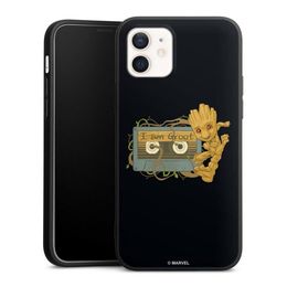 DeinDesign Handyhülle Groot Guardians Of The Galaxy Marvel, Apple iPhone 12 Silikon Hülle Premium Case Handy Schutzhülle, schwarz