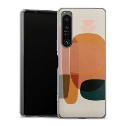 DeinDesign Handyhülle Farbe bunt Abstrakt Abstract Blush, Sony Xperia 1 IV Silikon Hülle Bumper Case Handy Schutzhülle, weiß