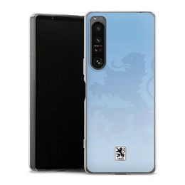DeinDesign Handyhülle Offizielles Lizenzprodukt Logo TSV 1860 - Wappen klein, Sony Xperia 1 IV Silikon Hülle Bumper Case Handy Schutzhülle, weiß