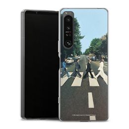 DeinDesign Handyhülle Abbey Road The Beatles Musik The Beatles - Abbey Road, Sony Xperia 1 IV Silikon Hülle Bumper Case Handy Schutzhülle, weiß
