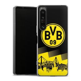 DeinDesign Handyhülle BVB Borussia Dortmund Stadion BVB Two Tone, Sony Xperia 1 IV Silikon Hülle Bumper Case Handy Schutzhülle, weiß