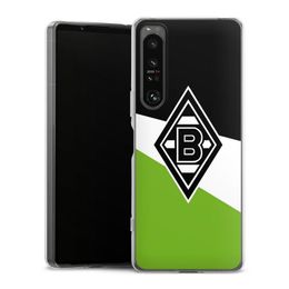 DeinDesign Handyhülle Borussia Mönchengladbach Gladbach Offizielles Lizenzprodukt, Sony Xperia 1 IV Silikon Hülle Bumper Case Handy Schutzhülle, weiß