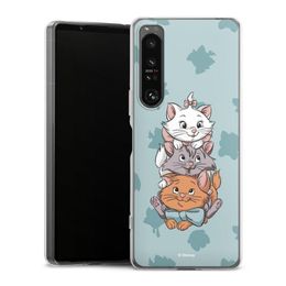 DeinDesign Handyhülle Disney Aristocats Katze Aristocats Triplets, Sony Xperia 1 IV Silikon Hülle Bumper Case Handy Schutzhülle, weiß