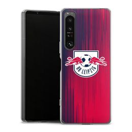 DeinDesign Handyhülle Wappen RB Leipzig Offizielles Lizenzprodukt RB Leipzig Blau Rot, Sony Xperia 1 IV Silikon Hülle Bumper Case Handy Schutzhülle
