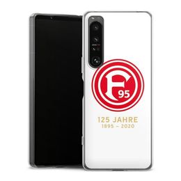 DeinDesign Handyhülle Logo 125 Jahre Fortuna Weiß, Sony Xperia 1 IV Silikon Hülle Bumper Case Handy Schutzhülle