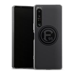 DeinDesign Handyhülle F95 Dunkel F95, Sony Xperia 1 IV Silikon Hülle Bumper Case Handy Schutzhülle, weiß