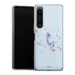 DeinDesign Handyhülle Disney Winnie Puuh I-Aah Offizielles Lizenzprodukt, Sony Xperia 1 IV Silikon Hülle Bumper Case Handy Schutzhülle, weiß