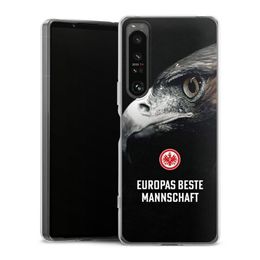 DeinDesign Handyhülle Eintracht Frankfurt Offizielles Lizenzprodukt Europameisterschaft, Sony Xperia 1 IV Silikon Hülle Bumper Case Handy Schutzhülle