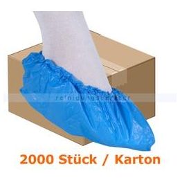 Überschuhe ABENA Überziehschuhe 35 my 15x41 cm blau Karton 2000 Stück pro Karton, Gr. XL für Schuhgrößen 42-45 passend