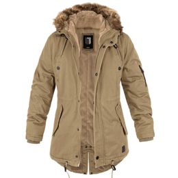bw-online-shop Ladies Fishtail Winterparka (Sale) camel, Gr&ouml;&szlig;e XS