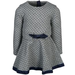 Boboli - Langarmkleid FANCY DOT in grau/schwarz, Gr.110