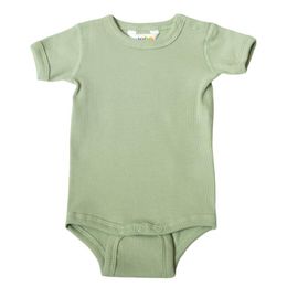 Joha - Kurzarm-Body 4022 RIB in pale green, Gr.50