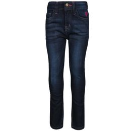 zoolaboo - Jeans-Hose PINKES HERZ Skinny Fit in dark blue denim, Gr.98
