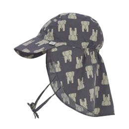 Lässig LÄSSIG - Schirmmütze ELEPHANT mit Nackenschutz in dark grey, Gr.43-45