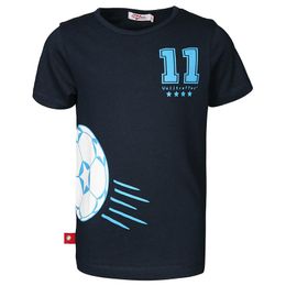 Volltreffer - T-Shirt FUßBALL NR. 11 in marine, Gr.92