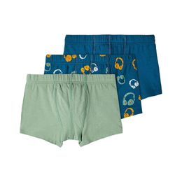 name it - Boxershorts NKFTIGHTS 3er Pack in hedge green, Gr.86