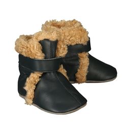 Anna und Paul® - Krabbelschuhe ESKIMO UNI mit Teddyfutter in marine, Gr.18/19