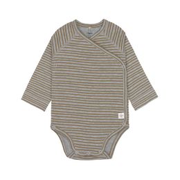 Lässig LÄSSIG - Langarm-Body STRIPED in grey melange, Gr.86/92