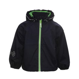 Minymo - Regenjacke SOLID mit abnehmbarer Kapuze in marine, Gr.110