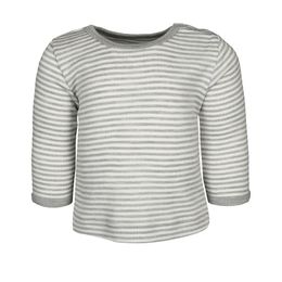 FIXONI® - Langarm-Shirt JOY STRIBE mit Seide in grau/weiß, Gr.56