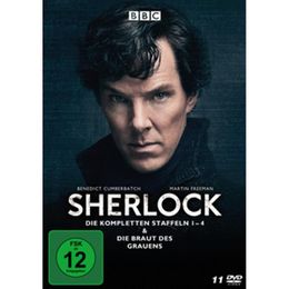 Sherlock - Die kompletten Staffeln 1-4 & Die Braut des Grauens (DVD)