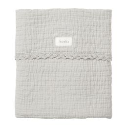 koeka Kinderdecke LACE ELBA (100x150) in grey wave