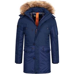 INDICODE JEANS Parka 'Jarl' Herren Größe L blau
