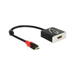 Delock USB Adapter, USB-C Stecker > HDMI Buchse schwarz, 20cm
