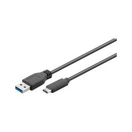 goobay USB 3.2 Gen 1 Kabel, USB-A Stecker > USB-C Stecker schwarz, 2 Meter Verwendung: Zum Synchronisieren und Laden von Mobilgeräten Anschlüsse: 1x USB-A (Stecker) auf 1x USB-C (Stecker) Version: USB 3.2 Gen 1 (5 Gbit/s)