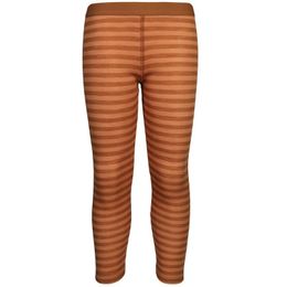 Joha - Woll-Leggings 246 - STRIPE KIDS in copper, Gr.140