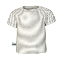 OrganicEra - T-Shirt DAMLA gestreift in grau melange, Gr.62/68