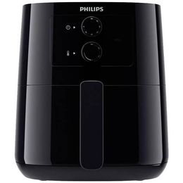 Philips Essential Compact HD9200/90 Heißluft-Fritteuse 1400 W Temperaturvorwahl, Timerfunktion Schwarz