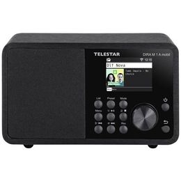 Telestar DIRA M 1 A mobil Internet Tischradio Internet, DAB+, UKW AUX, Bluetooth®, DLNA, USB, WLAN, Internetradio Aufnahmefunktion, DLNA-fähig, Inkl.
