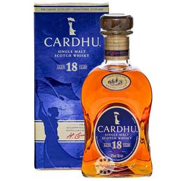 Cardhu: 18 Jahre Single Malt Scotch Speyside Whisky in Geschenk-Box / 40% Vol. / 0,7 l Flasche