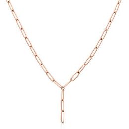 UNIQUE Halskette für Damen aus rosévergoldetem Edelstahl