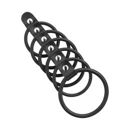 Rimba Penismanschette mit Ringen, 3,5 - 5,5 cm