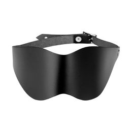 Rimba Blickdichte Leder-Maske