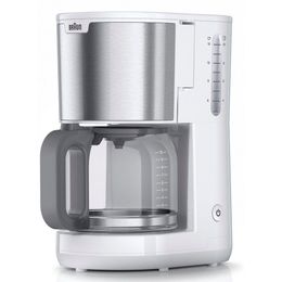 Braun Filterkaffeemaschine Braun PurShine KF1500 WH, Papierfilter, weiß