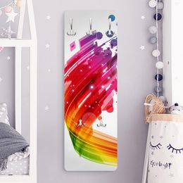 Wandgarderobe Rainbow Wave and Bubbles