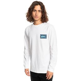 Quiksilver Langarmshirt »Echoes In Time« White XS XS Stoff: Leichter Baumwolljersey