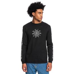 Quiksilver Langarmshirt »Qs Spiral« schwarz XS XS Stoff: Leichter Baumwolljersey
