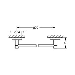 Grohe Essentials Badetuchhalter chrom 40386001 40386001