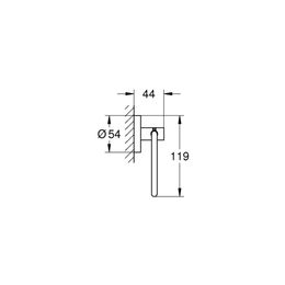 Grohe Essentials WC-Papierhalter chrom 40689001 40689001